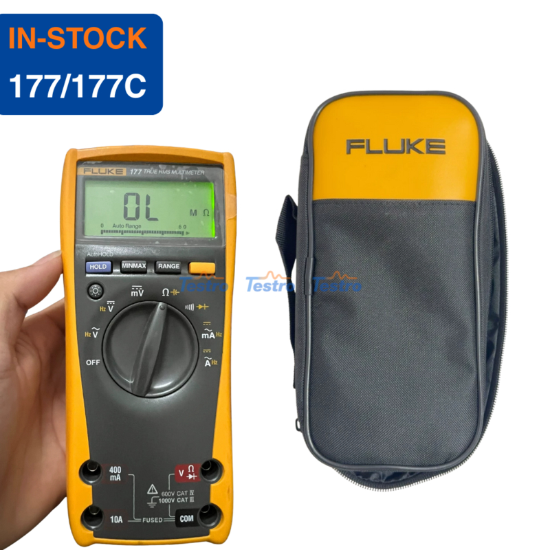 Fluke 177/177C True-RMS Digital Multimeter 1000V 10A 6000 Count ...